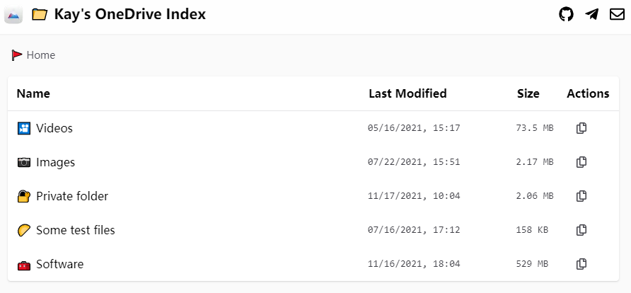 又一个好看又好用的OneDrive Index - 凯の秘密基地